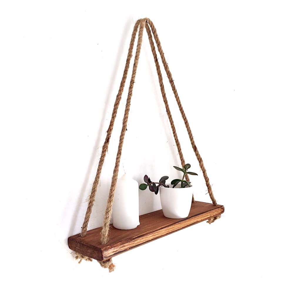 Rope Shelf Floating Shelves Triangle Shelf Hanging Shelves Rope - Etsy