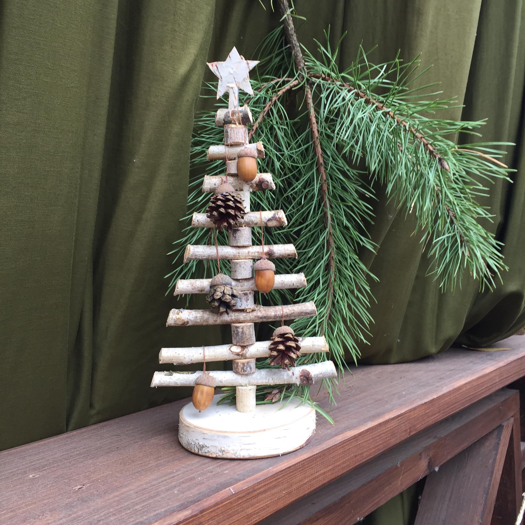 Mini Wood Christmas Tree Eco Birch Christmas Tree Birch Branch | Etsy