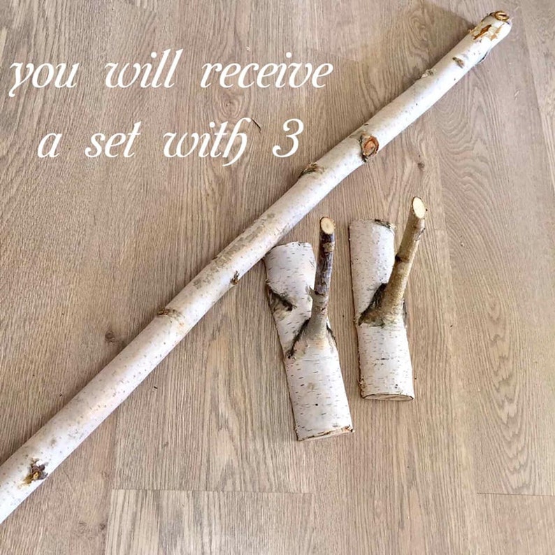 Natural Birch Branch Rustic Curtain Rod Driftwood Curtain Rod - Etsy