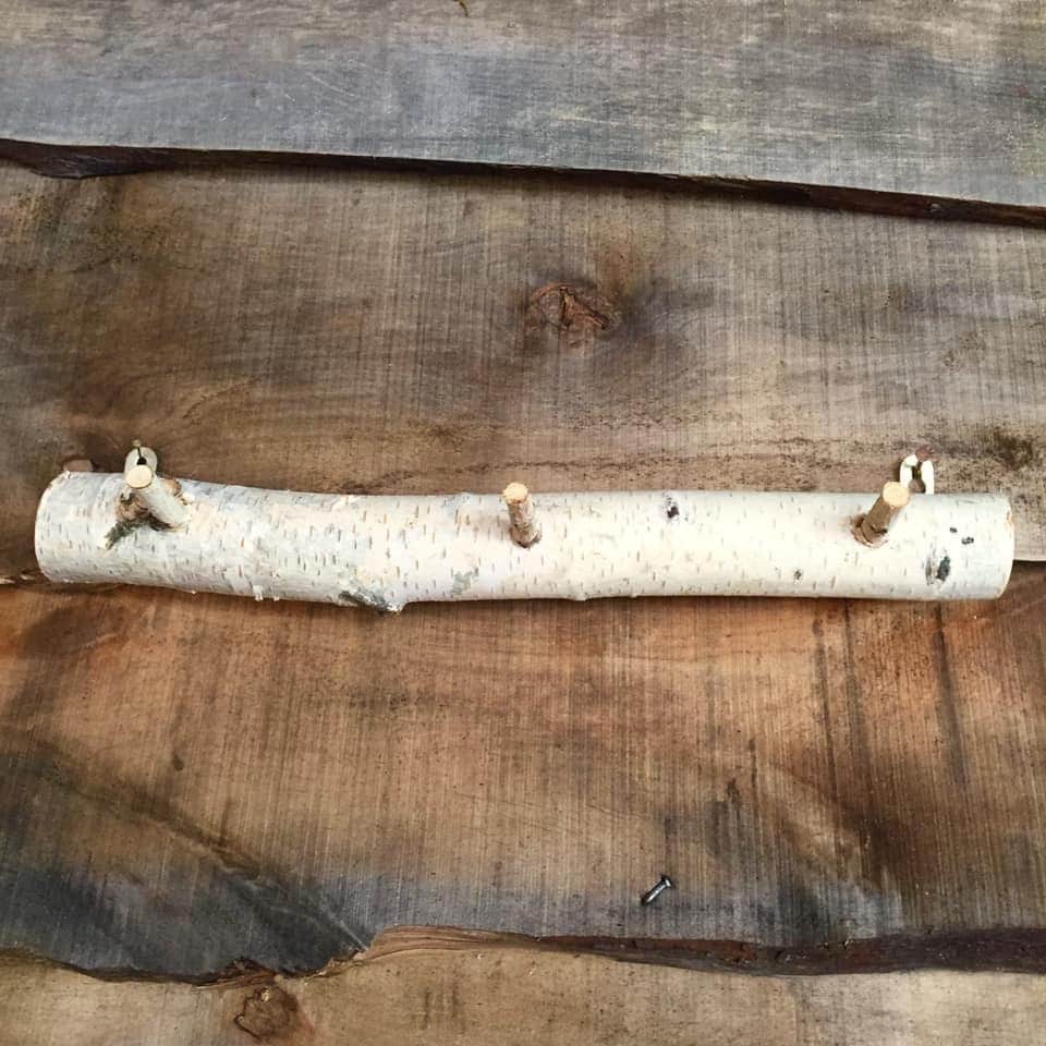 Birch Branch Coat Rack Wall Mount Rustic Coat Rack Wall Moun | Etsy