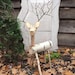 Set Wooden Reindeer Christmas Decor Birch Tree Reindeer Fairy Garden ...