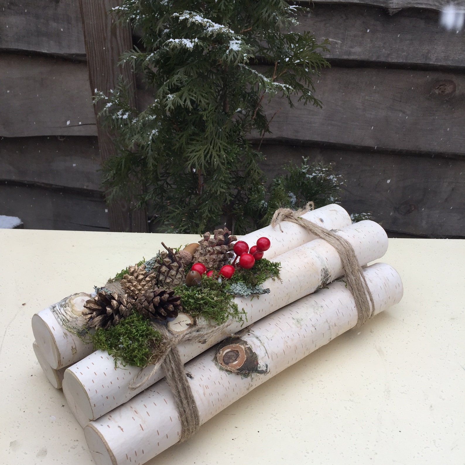 15 " White Birch Fireplace Logs Christmas Birch Bundle White Birch Logs ...
