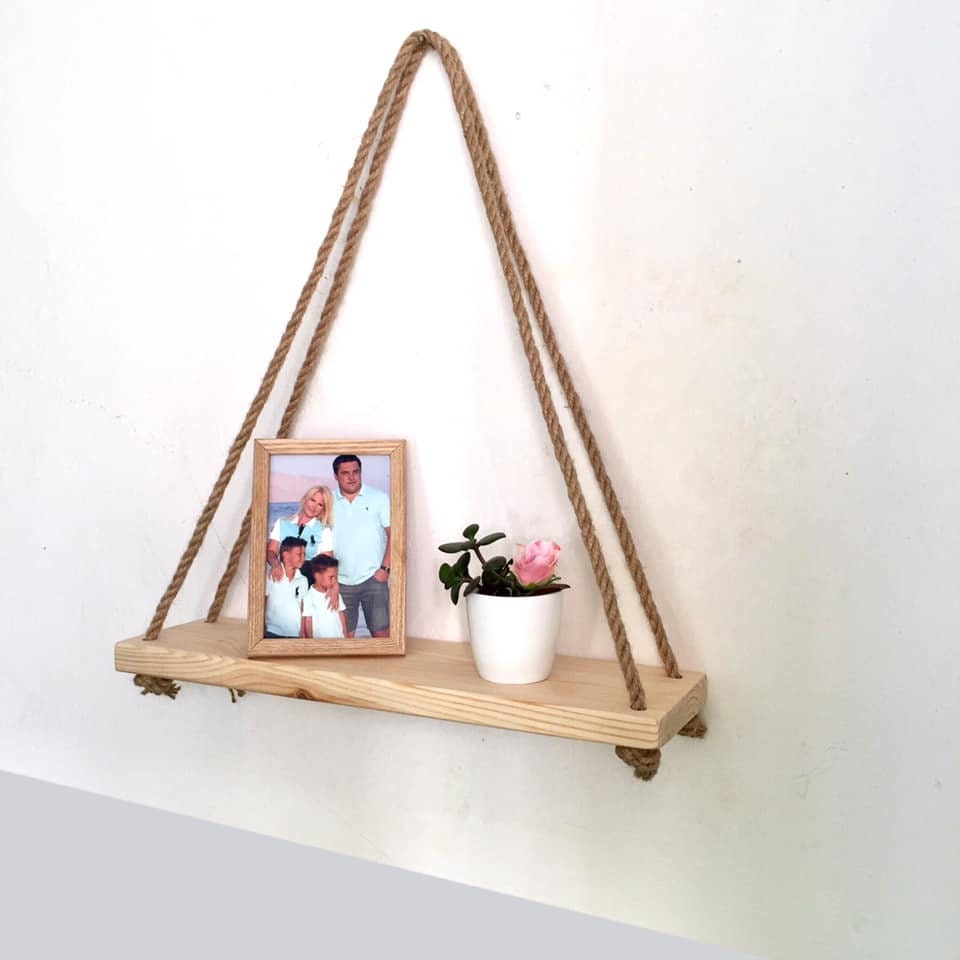 Rope Shelf Hanging Shelves Rope Floating Shelves Triangle | Etsy