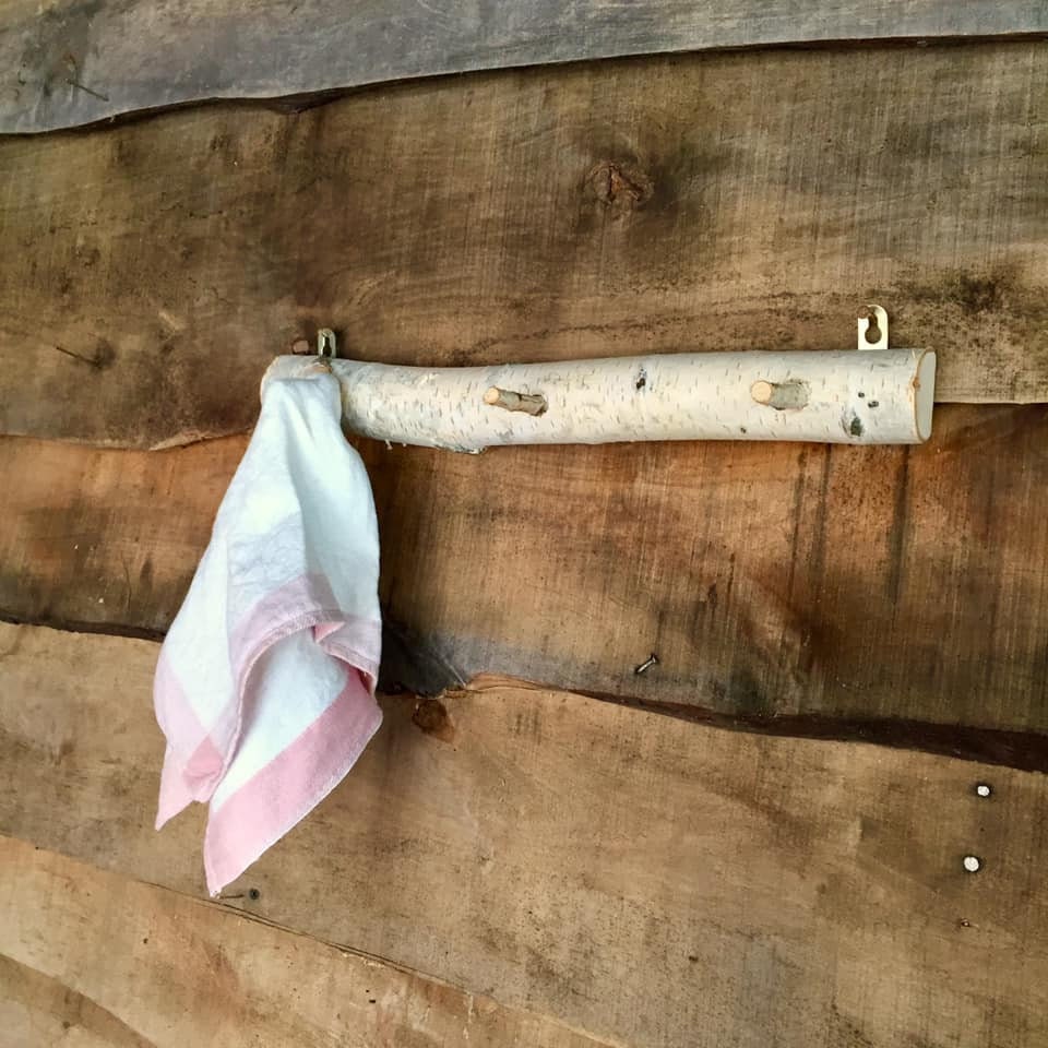 Birch Branch Coat Rack Wall Mount Rustic Coat Rack Wall Moun | Etsy