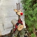 Rudolph Log Reindeer Rustic Holiday Centerpiece Log Deer - Etsy UK