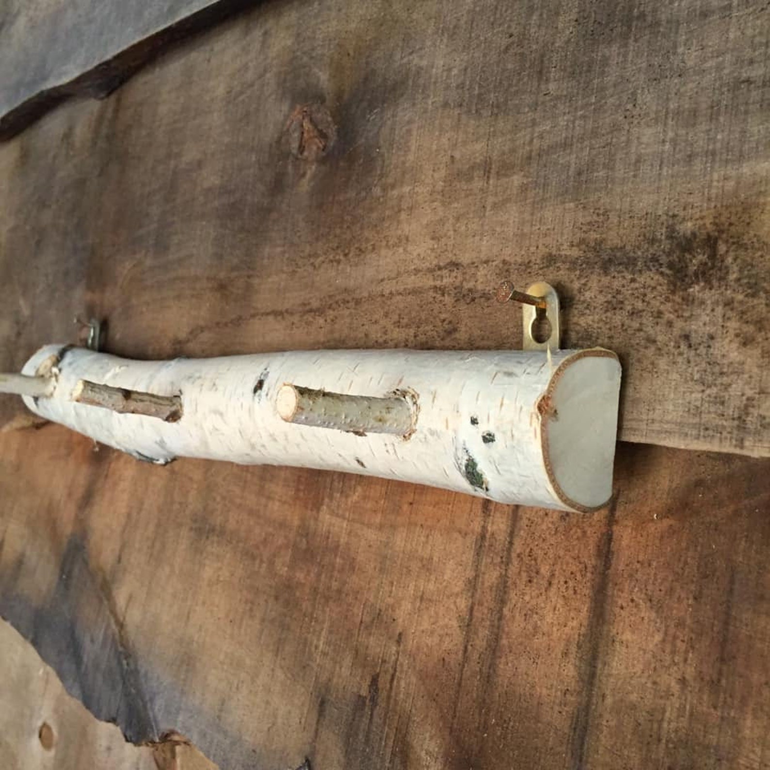 Birch Branch Coat Rack Wall Mount Rustic Coat Rack Wall Moun - Etsy