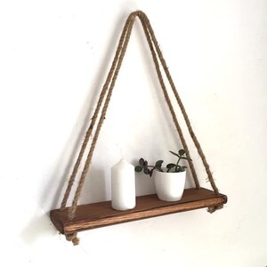 Rope Shelf Floating Shelves Triangle Shelf Hanging Shelves Rope - Etsy