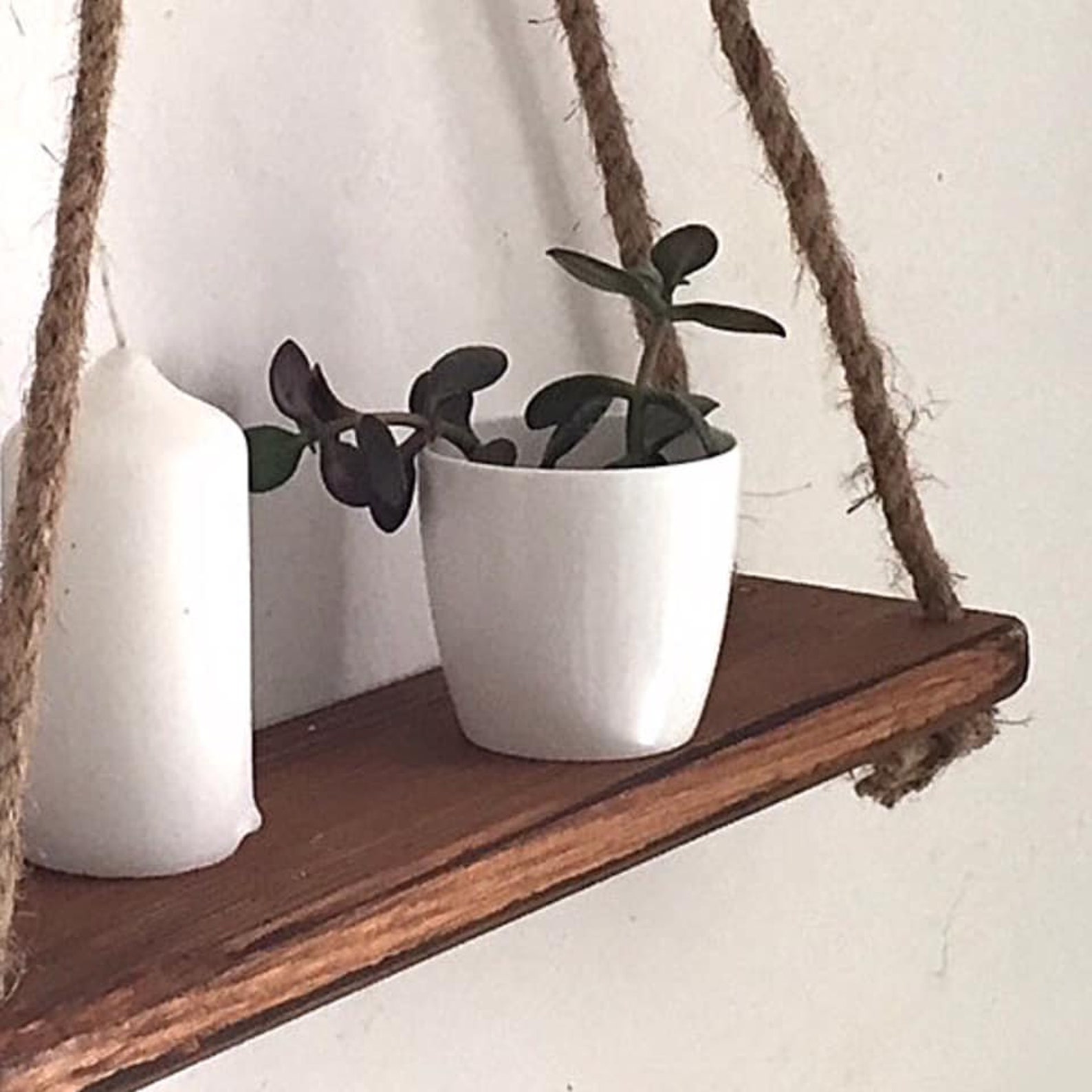 Rope Shelf Floating Shelves Triangle Shelf Hanging Shelves Rope - Etsy