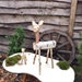 Rustic Log Reindeer Log Deer Handmade Reindeer Hand-crafted Holiday ...