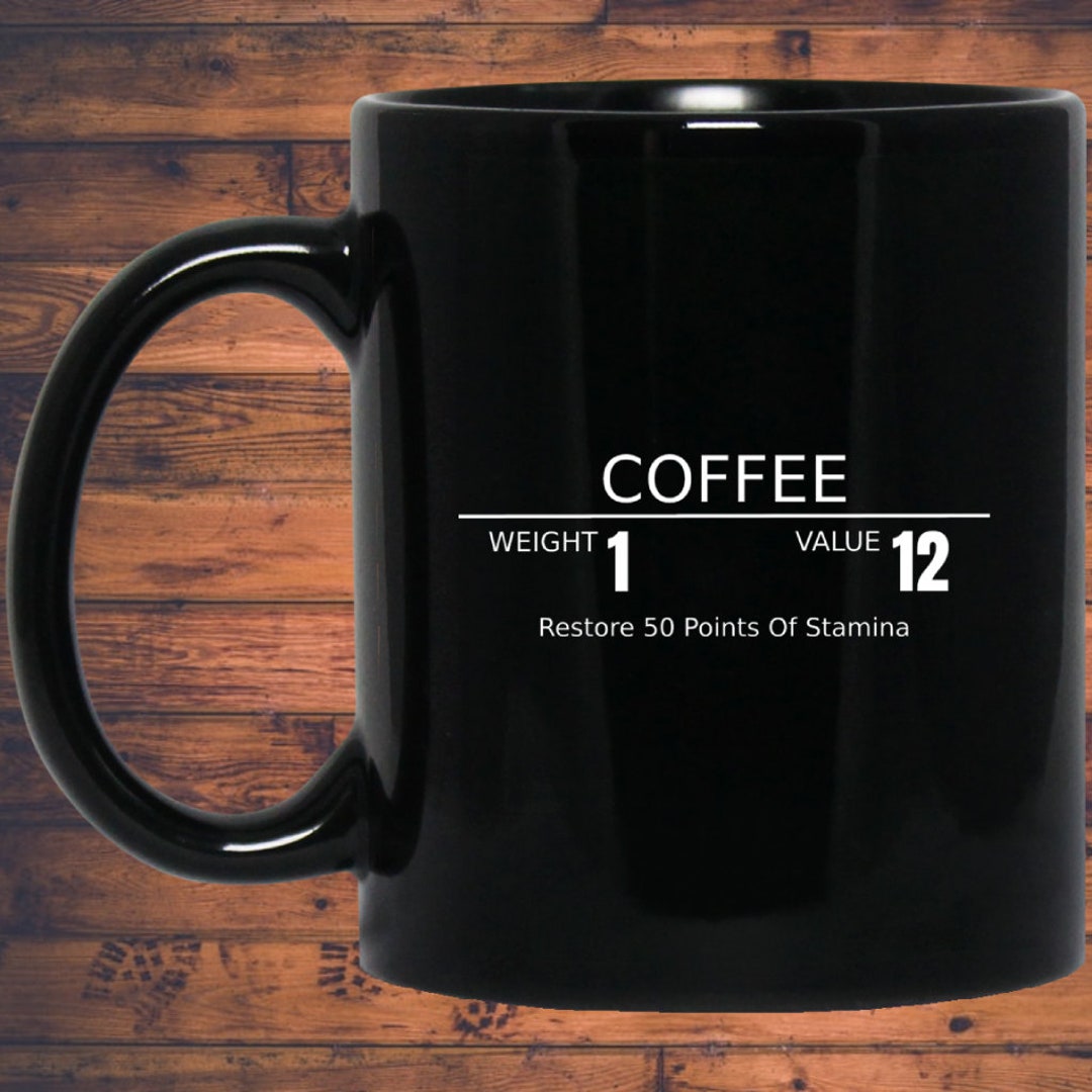 Coffee RPG 11 Oz. RPG Mug Video Game Coffee Mug Gaming Video Game Black ...