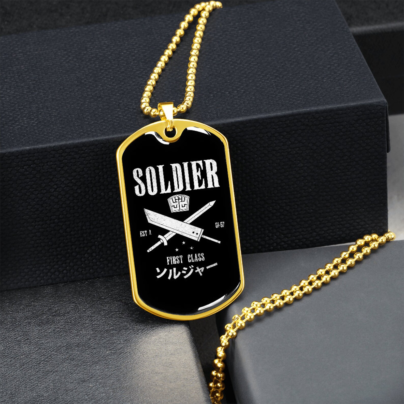 Soldier First Class Fantasy RPG Dog Tags Gamer Dog Tags - Etsy