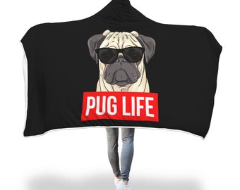 Hooded Pug Blanket - Etsy