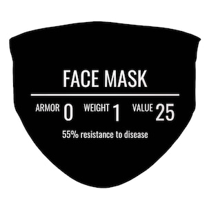 Fantasy RPG Face Mask Video Game Sublimation Face Mask - Etsy
