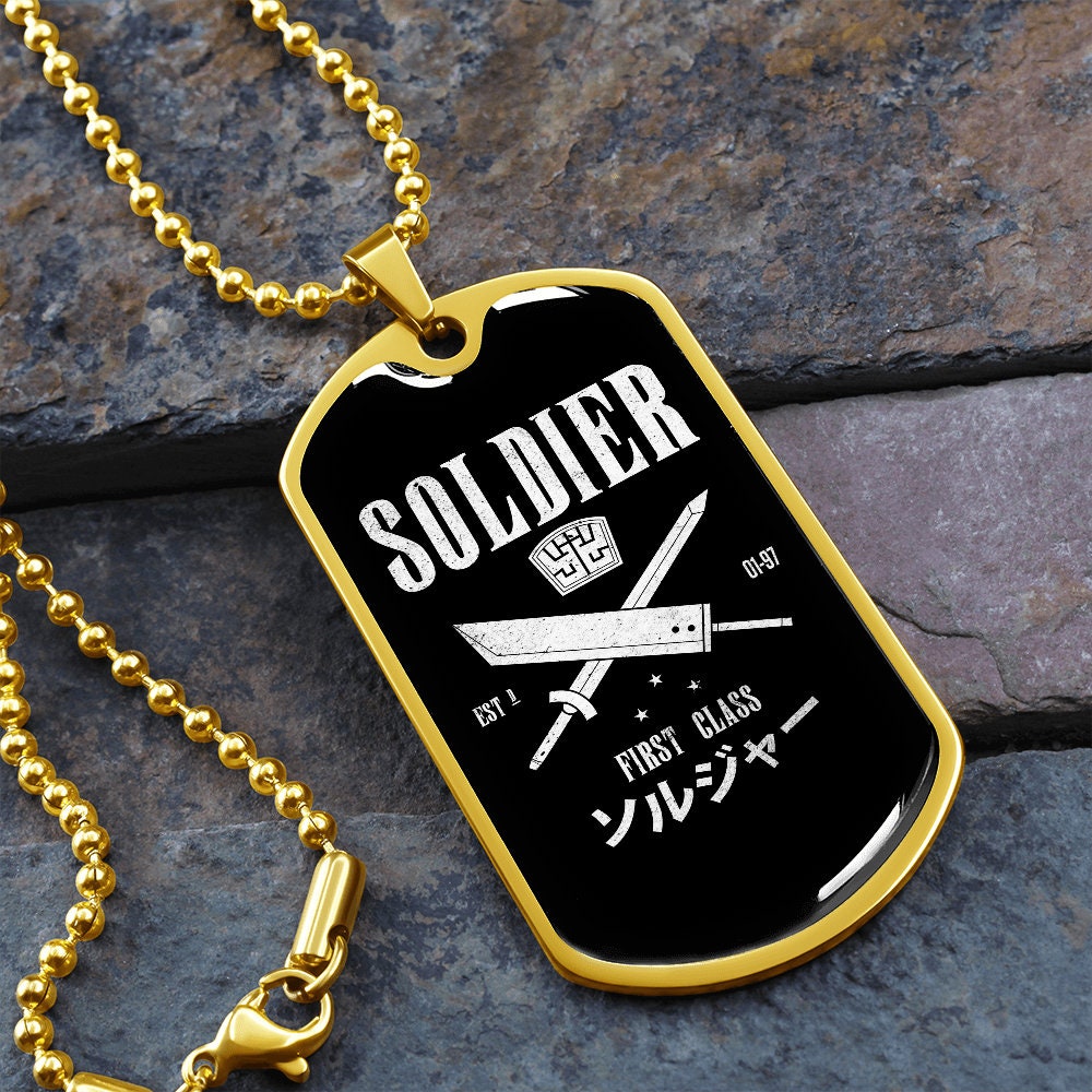 Soldier First Class Fantasy RPG Dog Tags Gamer Dog Tags | Etsy