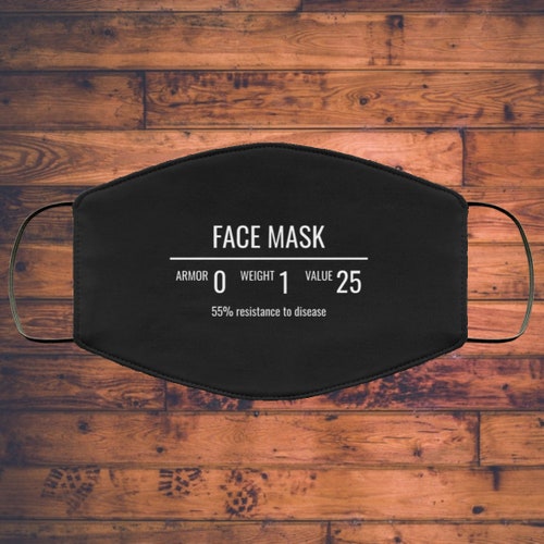 Fantasy RPG Face Mask Video Game Sublimation Face Mask - Etsy