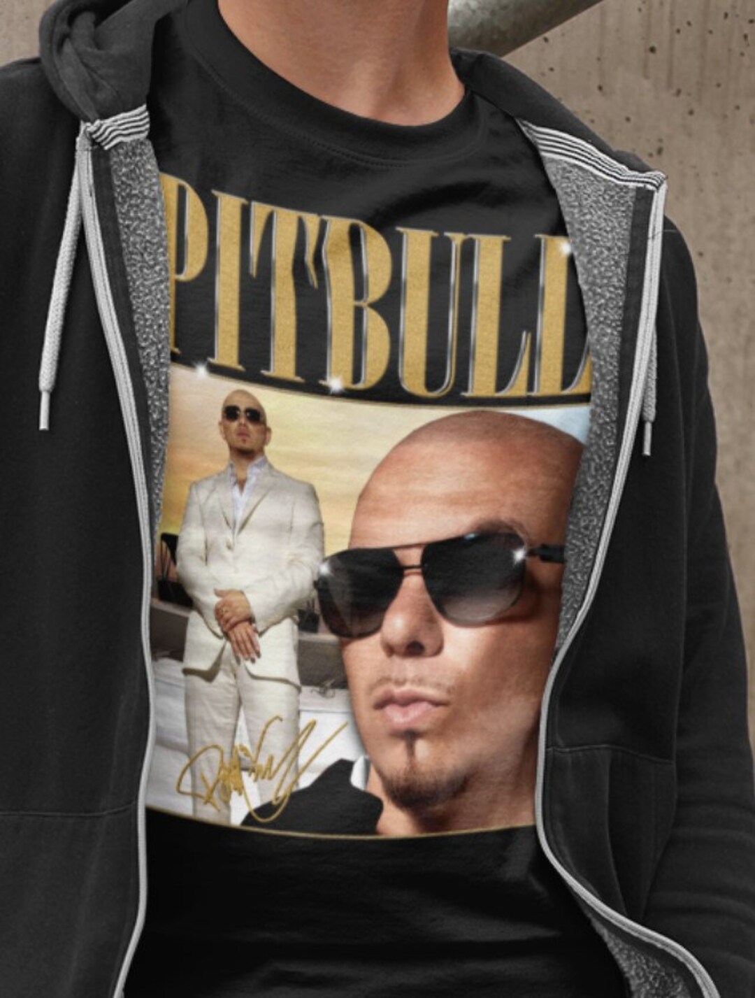 Pitbull Music Shirt – Mr. Worldwide Concert Tee – Latin Pop Rap Hip Hop ...