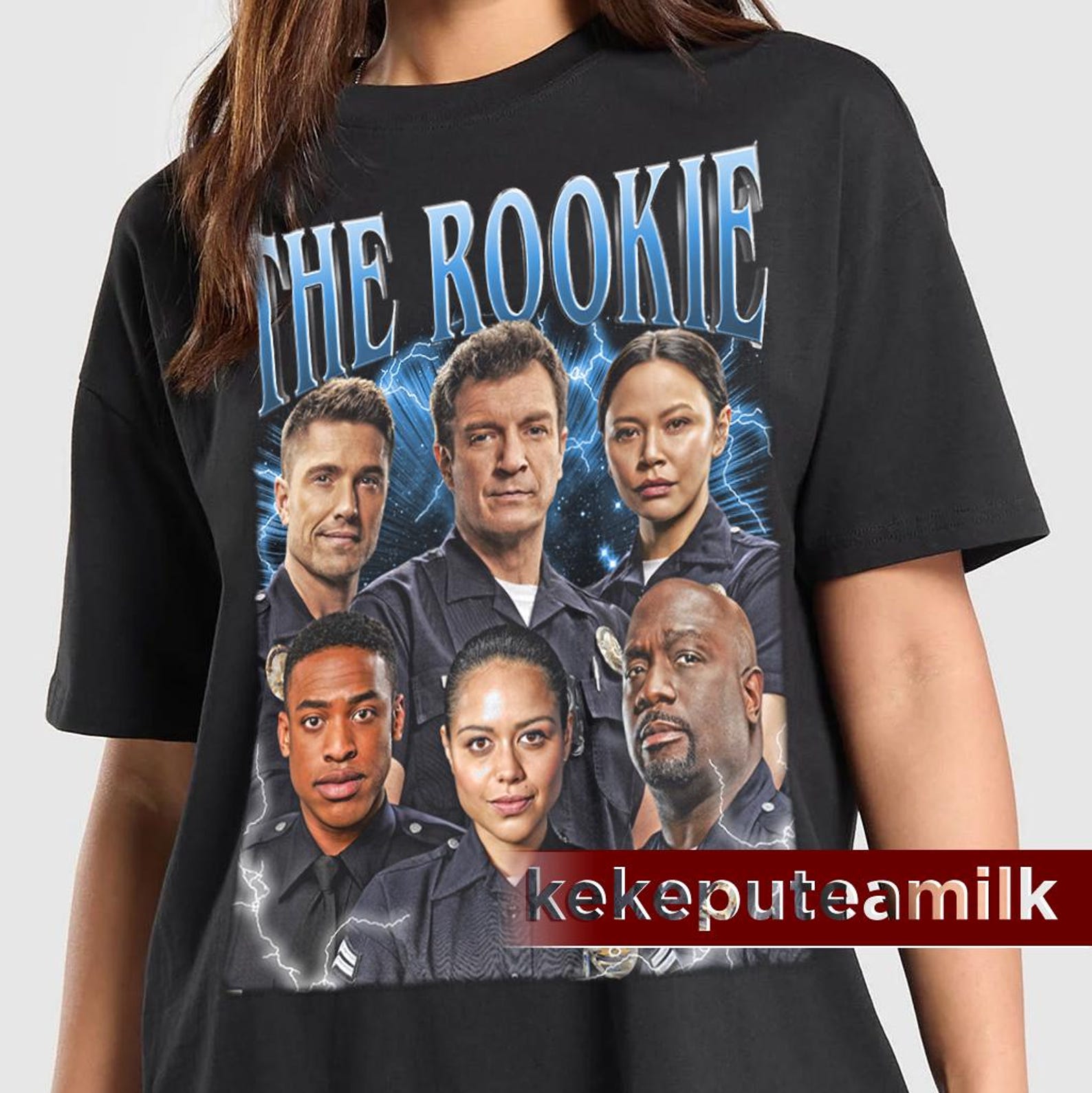 The Rookie T-shirt, TV Show Graphic Tee, Nathan Fillion LAPD Series ...