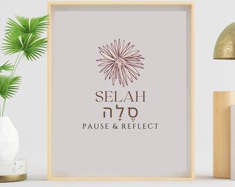 Selah Wall Art Selah Psalms Print Modern Christian Art | Etsy Australia