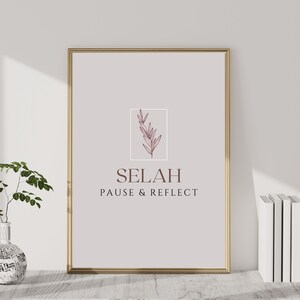 Selah Wall Art, Selah Psalms Print, Modern Christian Art, Modern ...