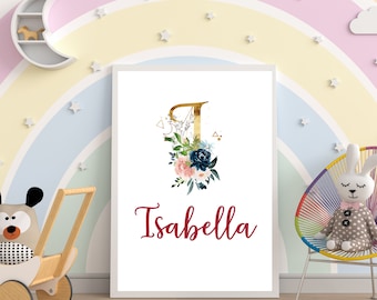 Isabella name art - Etsy España