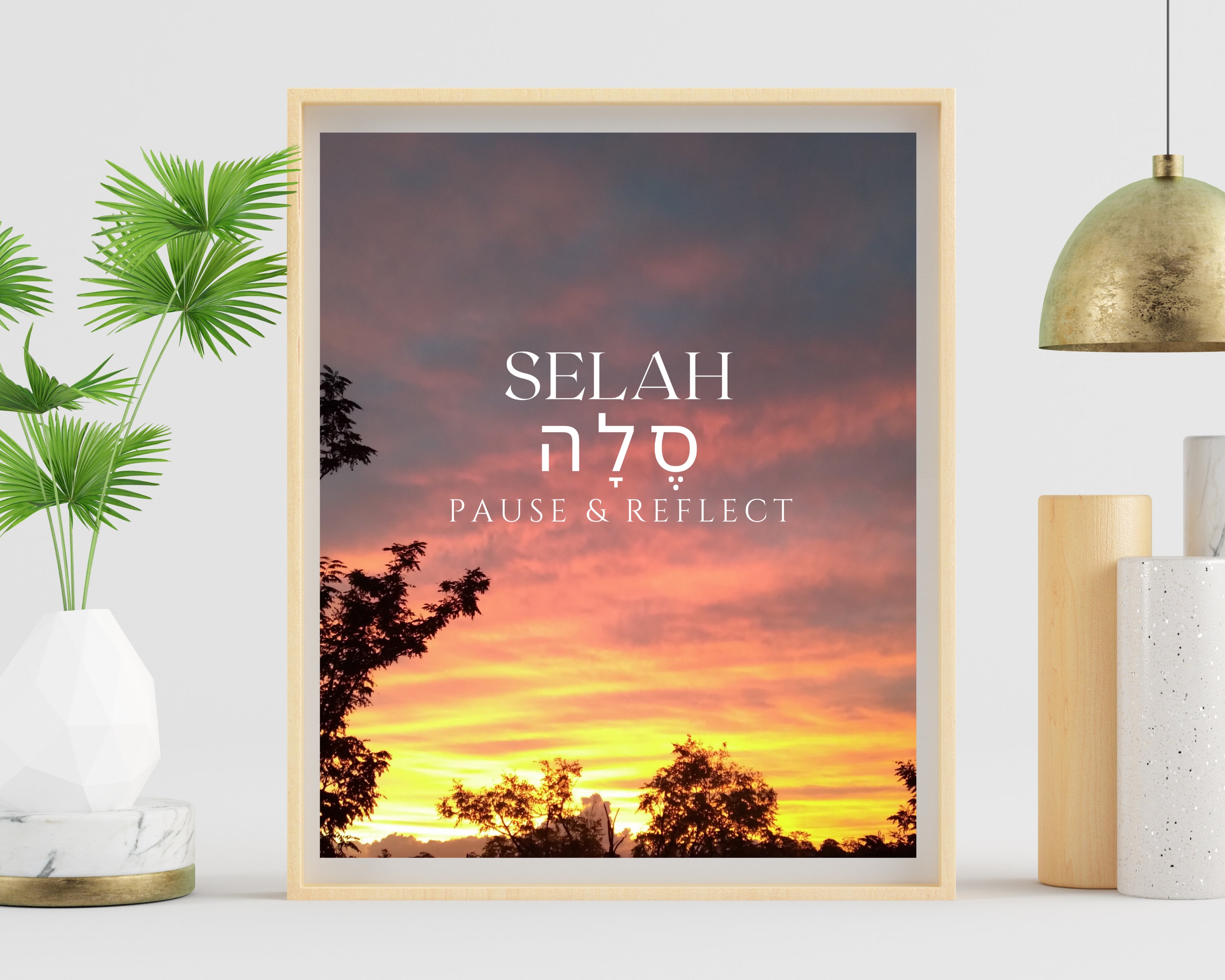 SELAH Wall Art Printable Selah Psalms Wall Art Modern Home - Etsy Australia