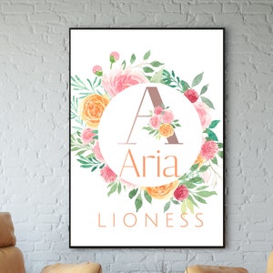Aria Name Meaning Print Baby Name Definition Nursery Room - Etsy Australia