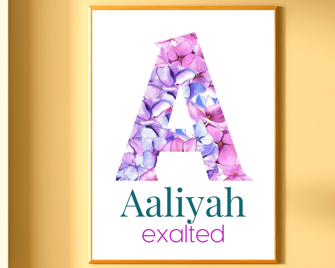 Aaliyah Name Decor Teen Girls Personalized Gift CUSTOMIZABLE - Etsy