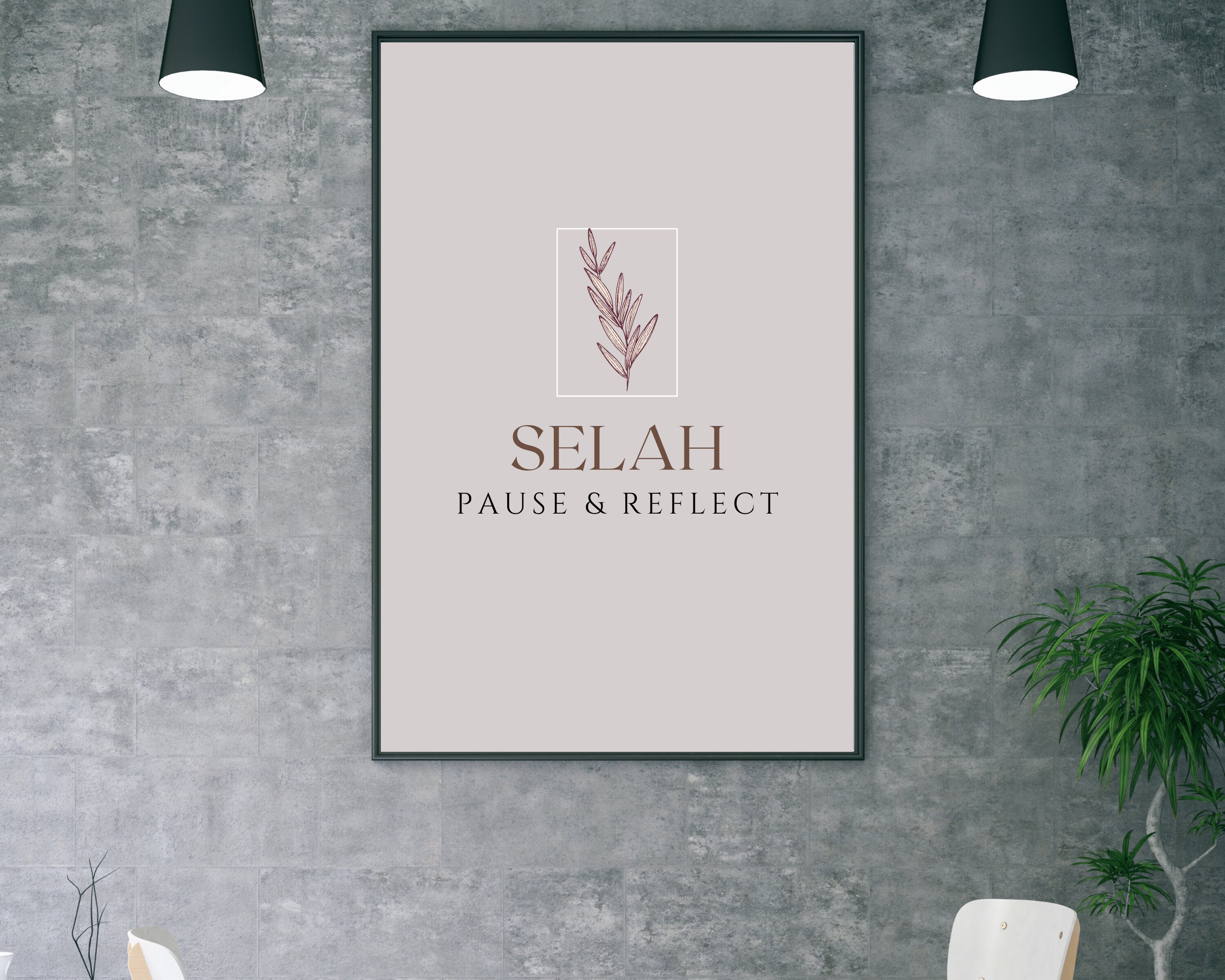 Selah Wall Art Selah Psalms Print Modern Christian Art - Etsy Australia