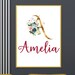 Customizable Amelia Name Wall Art Printable Baby Shower Gift - Etsy