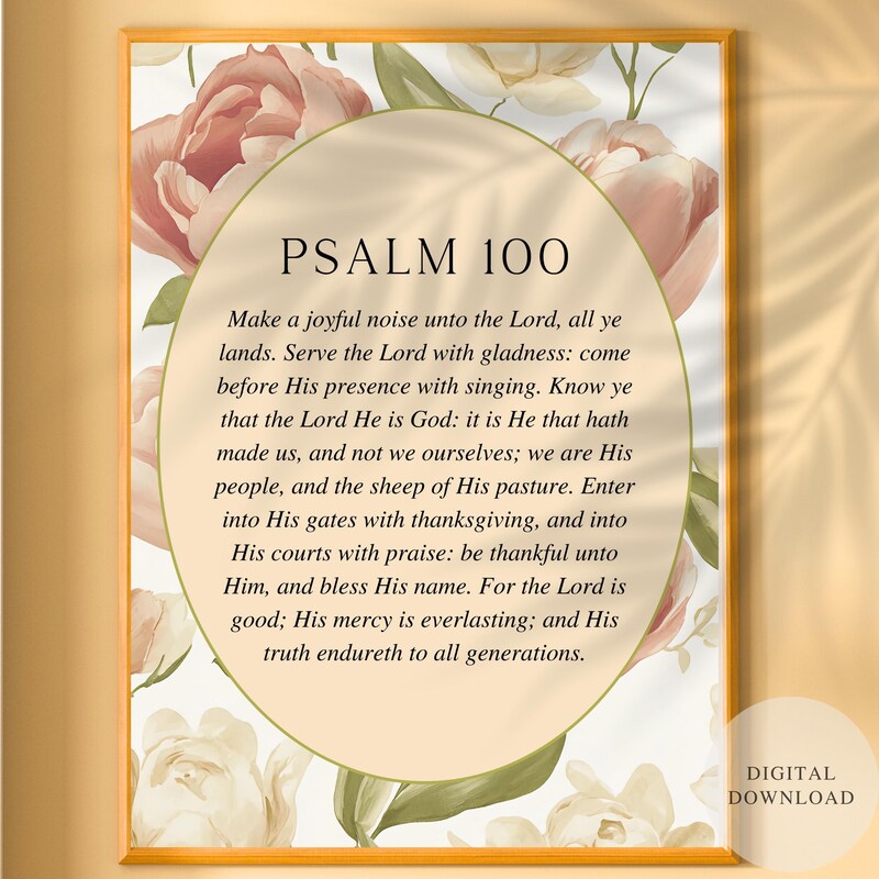 Psalm 100 - Etsy