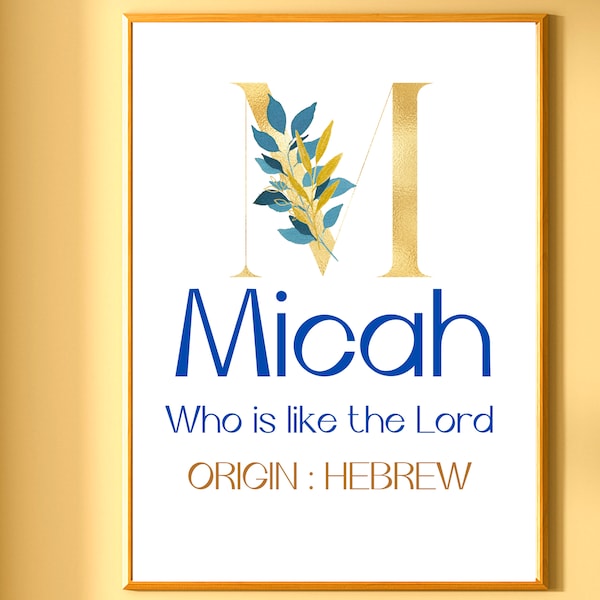 Micah Sign - Etsy Canada
