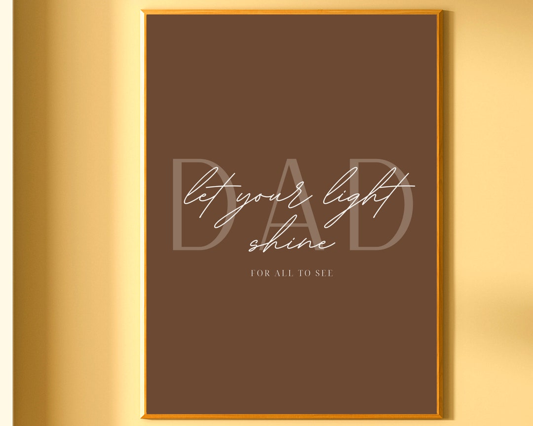 Father's Day Wall Art DAD Wall Art for Christmas Gift Christian Dad ...