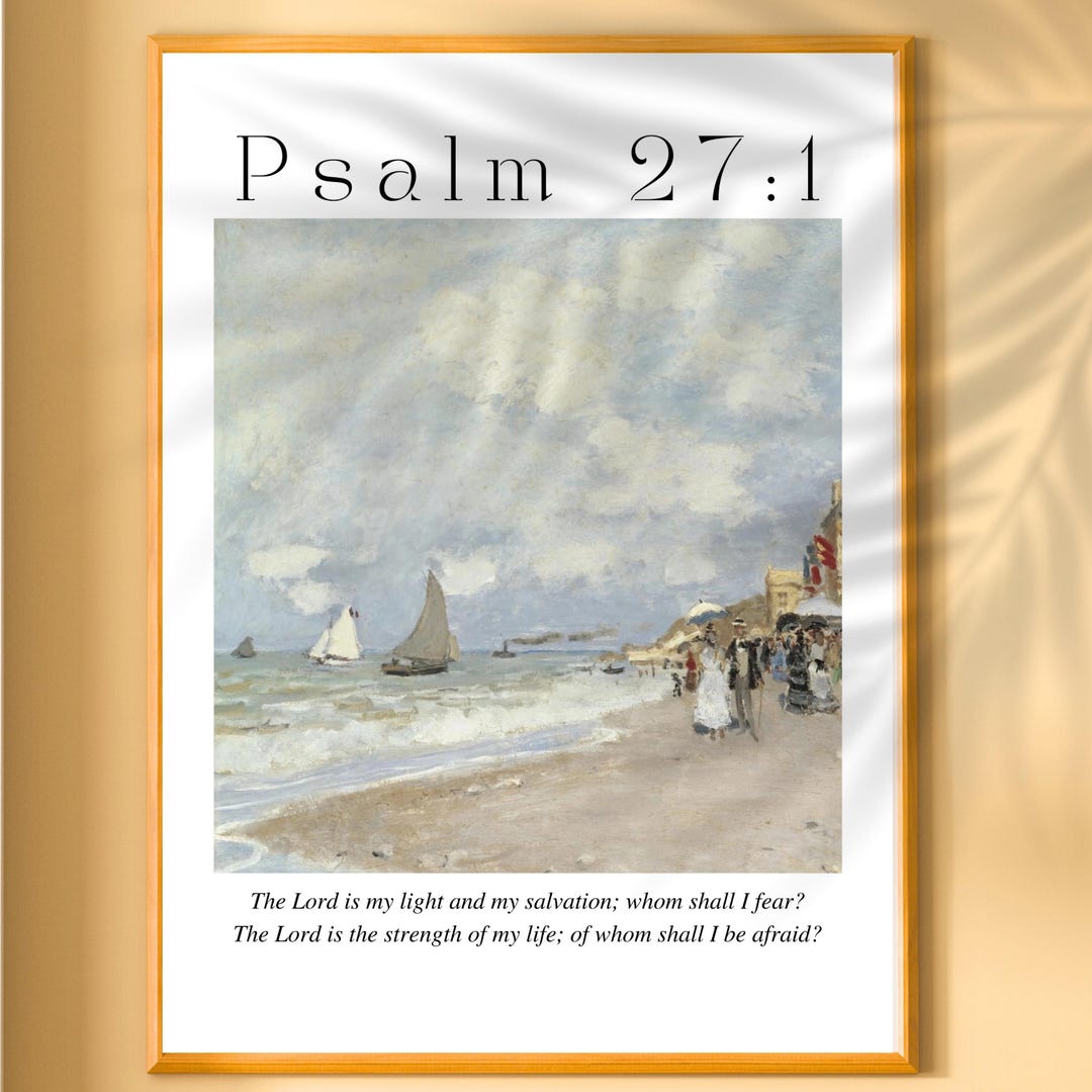 Psalm 27:1 Wall Art Printable, the Lord is My Light and Salvation ...