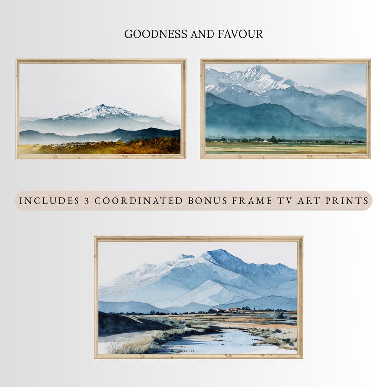 Vintage Christian Frame TV Art Bundle, Biblical Landscape Gallery Set ...