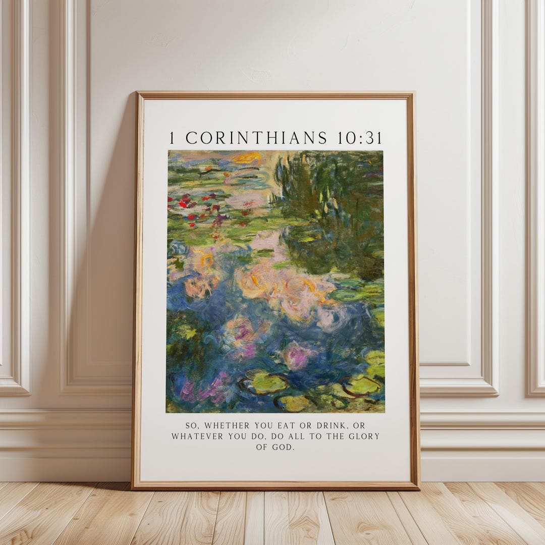 1 Corinthians 10:31 Wall Art | Do All to the Glory of God Print ...