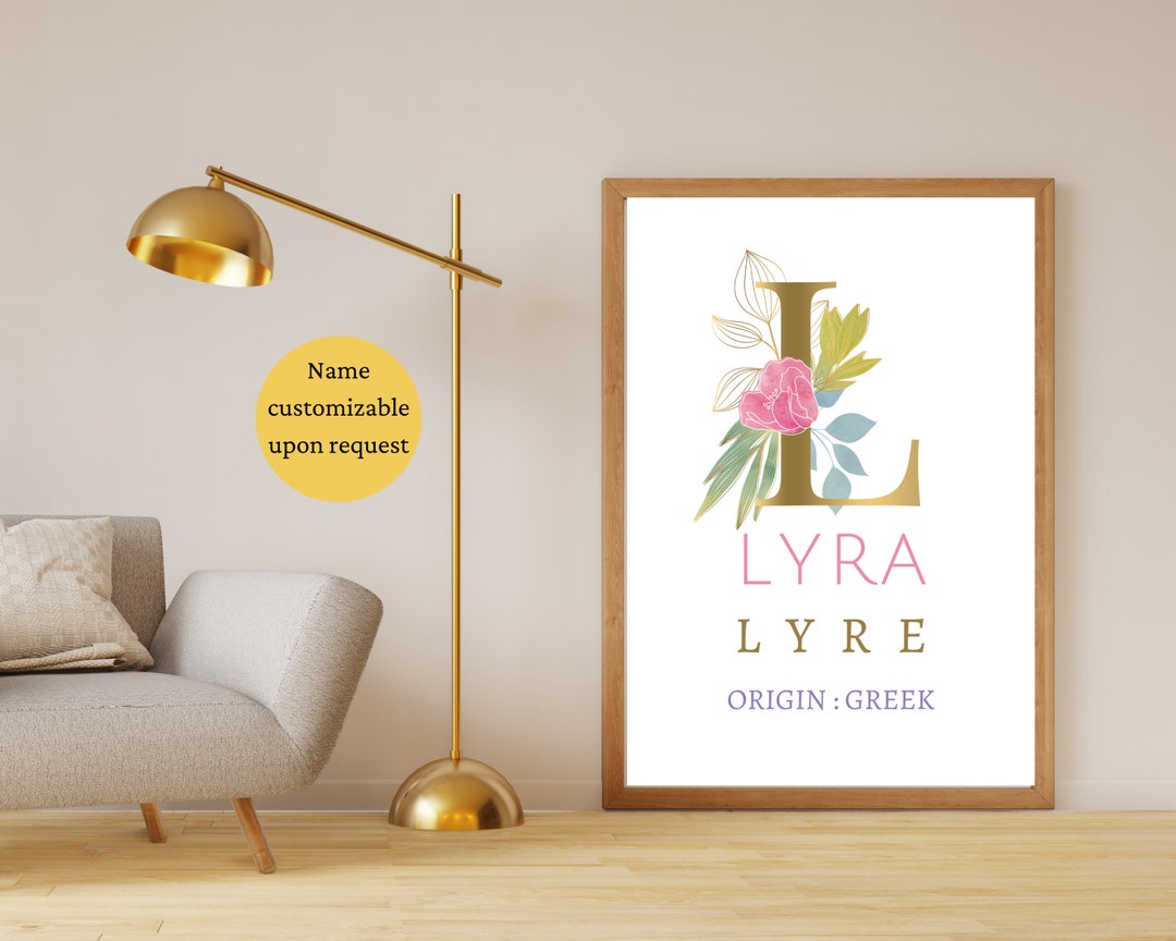 Lyra Name Meaning, Customizable Baby Name Meaning, Girls Dedication ...