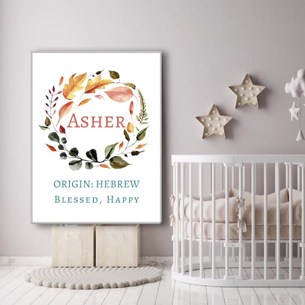 Name Origin Print - Etsy