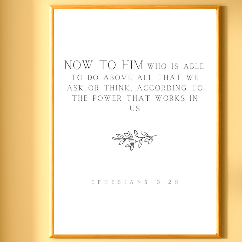 Ephesians 3 20 - Etsy
