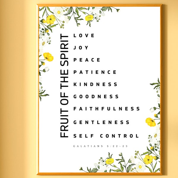 Fruit of the Spirit Poster - Etsy