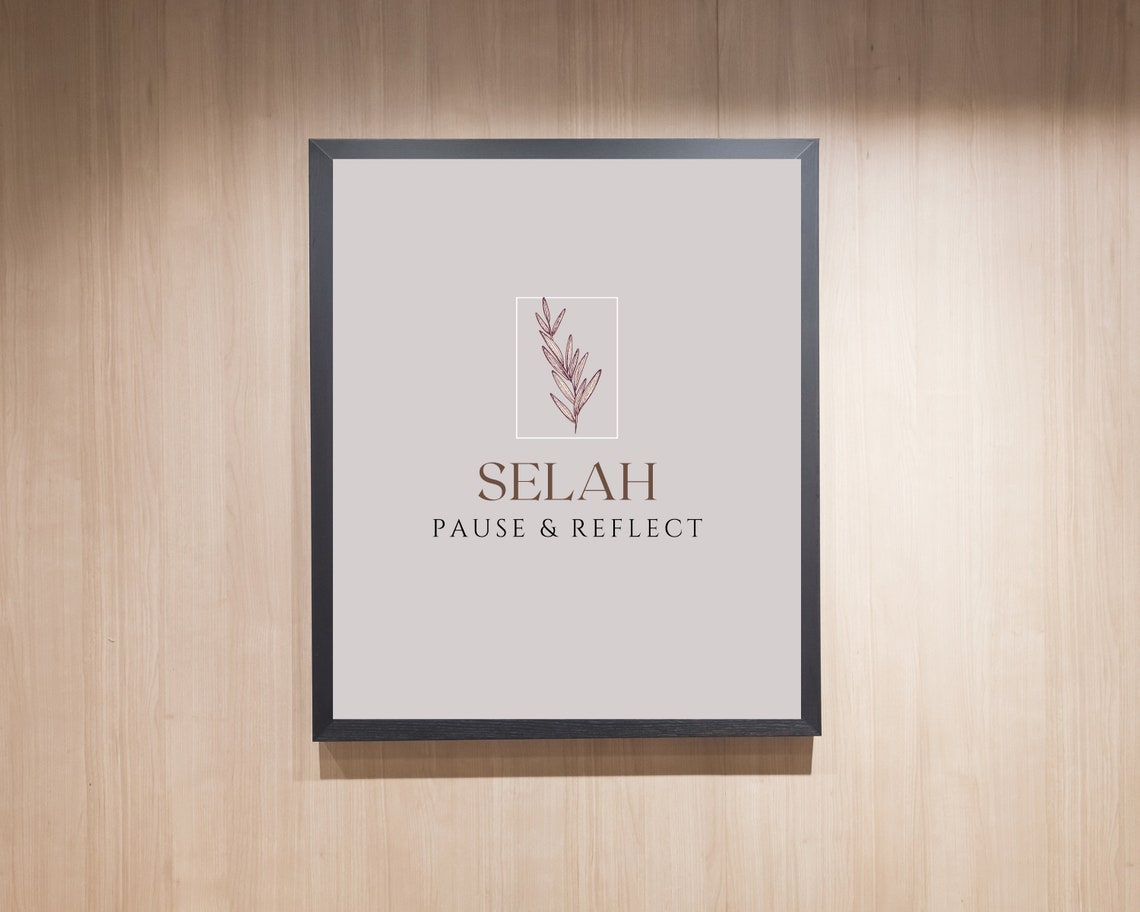 Selah Wall Art Selah Psalms Print Modern Christian Art - Etsy Australia