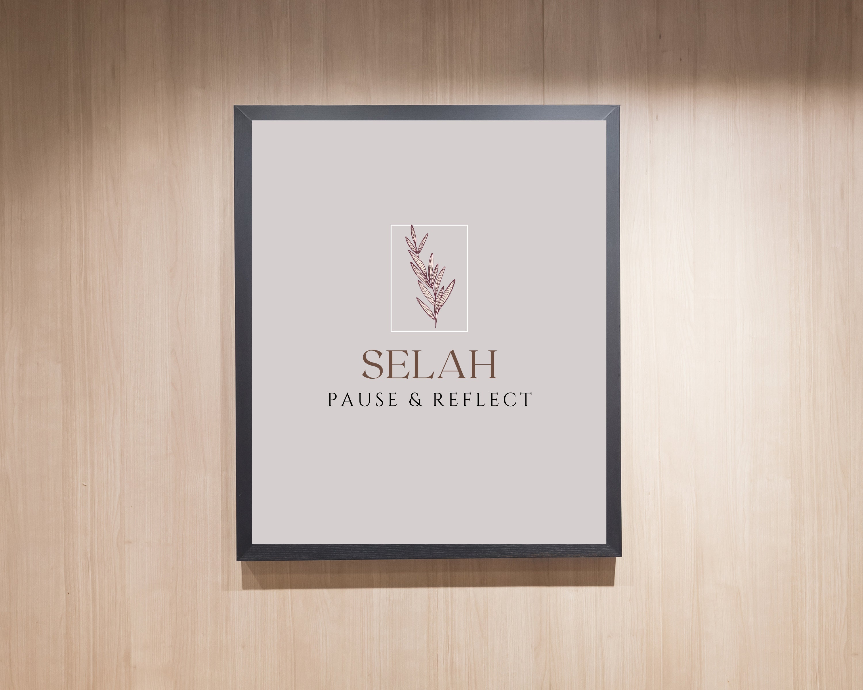 Selah Wall Art Selah Psalms Print Modern Christian Art - Etsy Australia