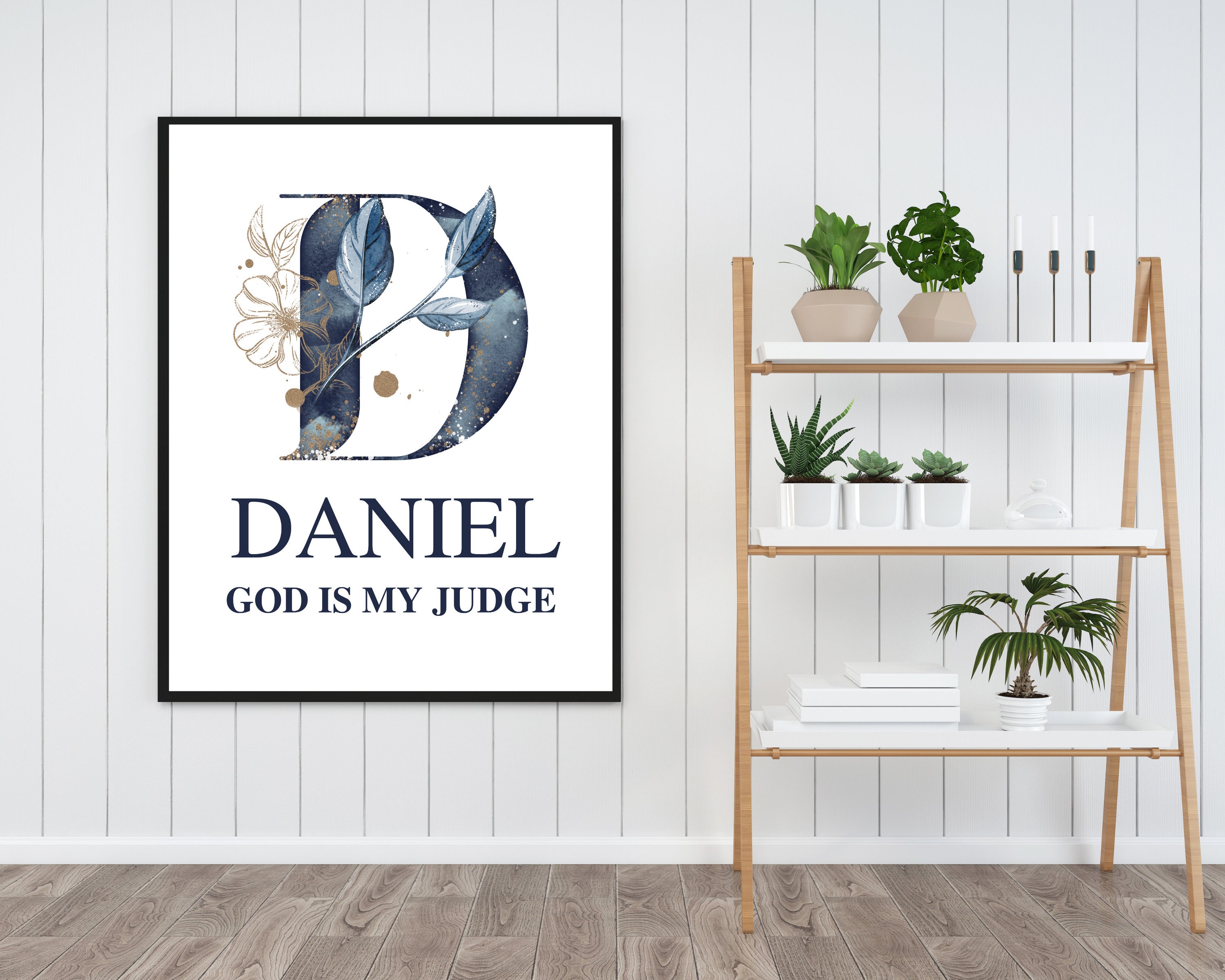 Custom Daniel Name Meaning Print Personalized Baby Girl Gift - Etsy