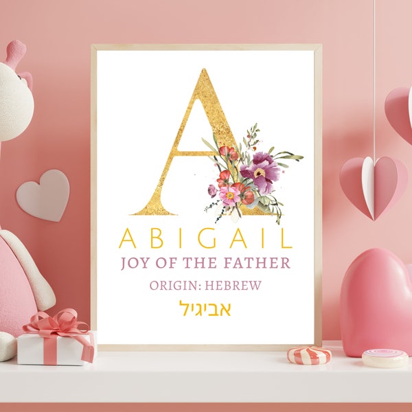 Abigail Name Art - Etsy