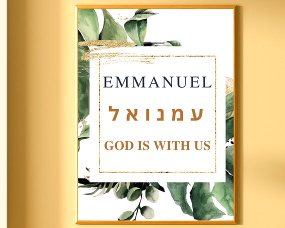 Emmanuel Means God With Us