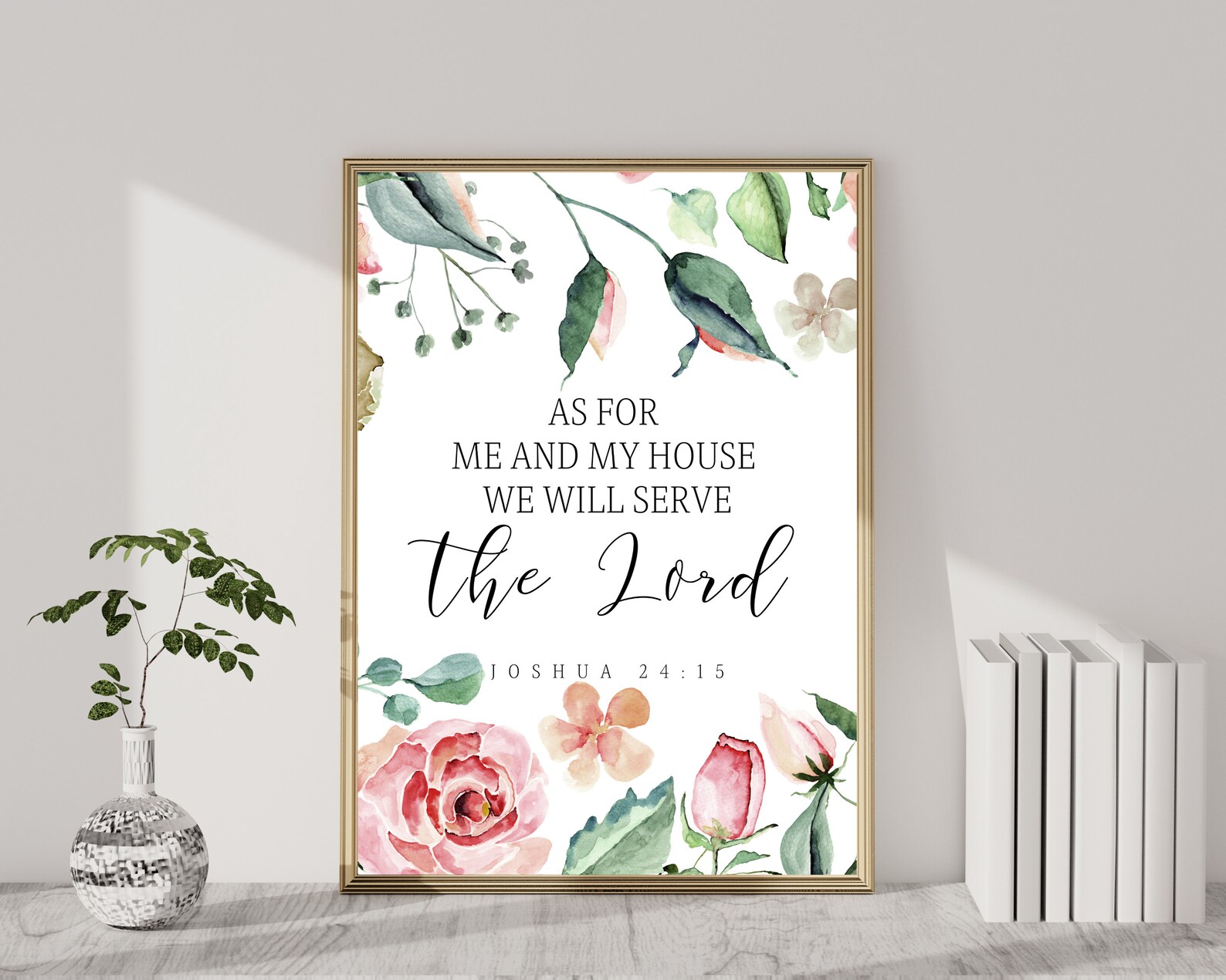 Joshua 24:15 Scripture Wall Art Bible Verse Wall Art Bible Verse ...