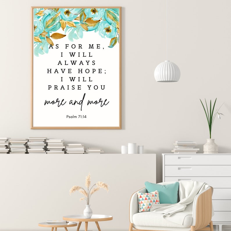 Set of 3 Bible Verse Wall Art Bible Quote Print Scripture | Etsy