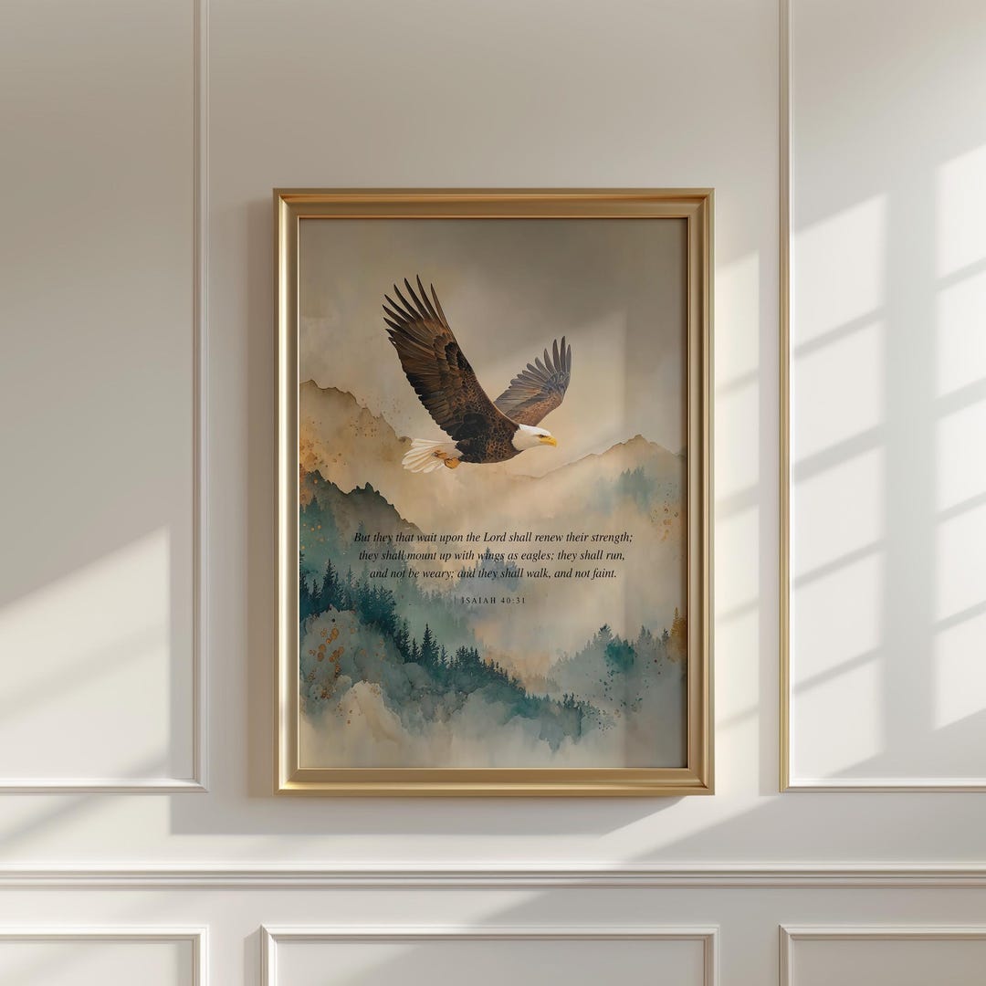 Isaiah 40:31 Wall Art “they That Wait Upon the Lord” | Soaring Eagle ...