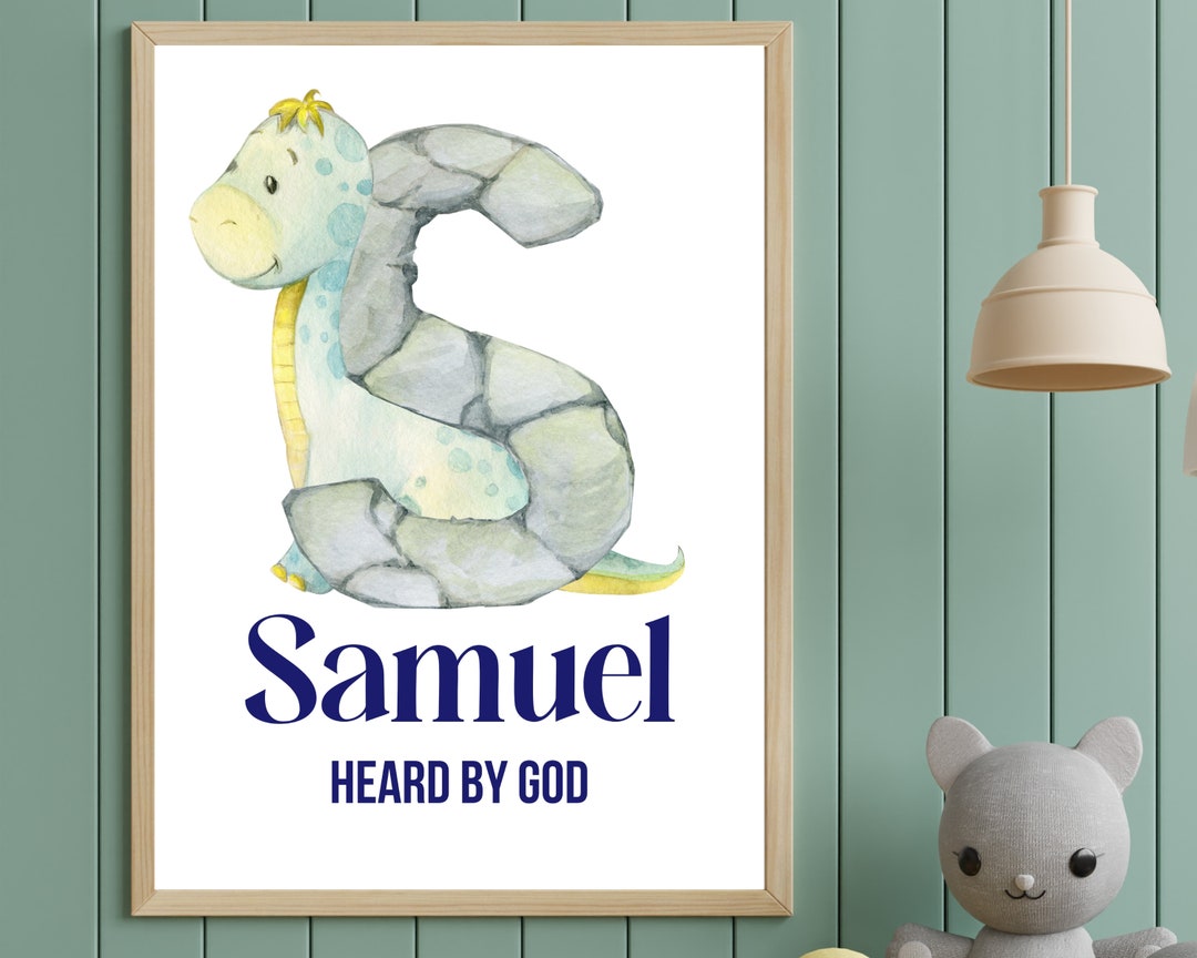 Custom Samuel Name Meaning Printable Wall Art First Birthday Gift Ideas ...