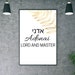 Names of God Wall Art, Adonai Lord and Master With Hebrew Writing ...