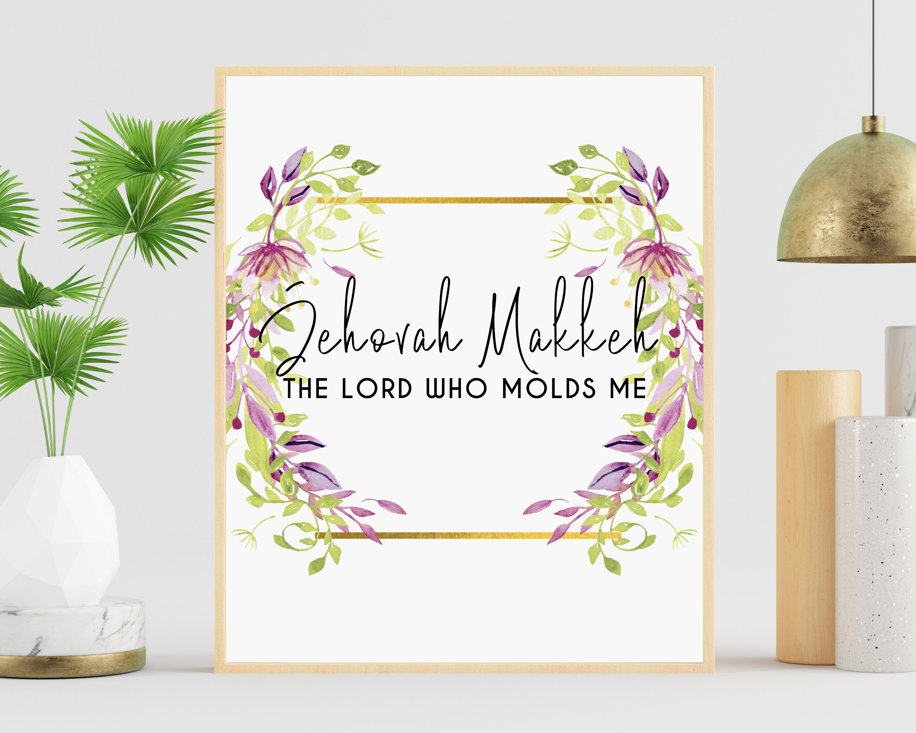 Jehovah Makkeh Name of God Printable the LORD Who Molds Me - Etsy Canada